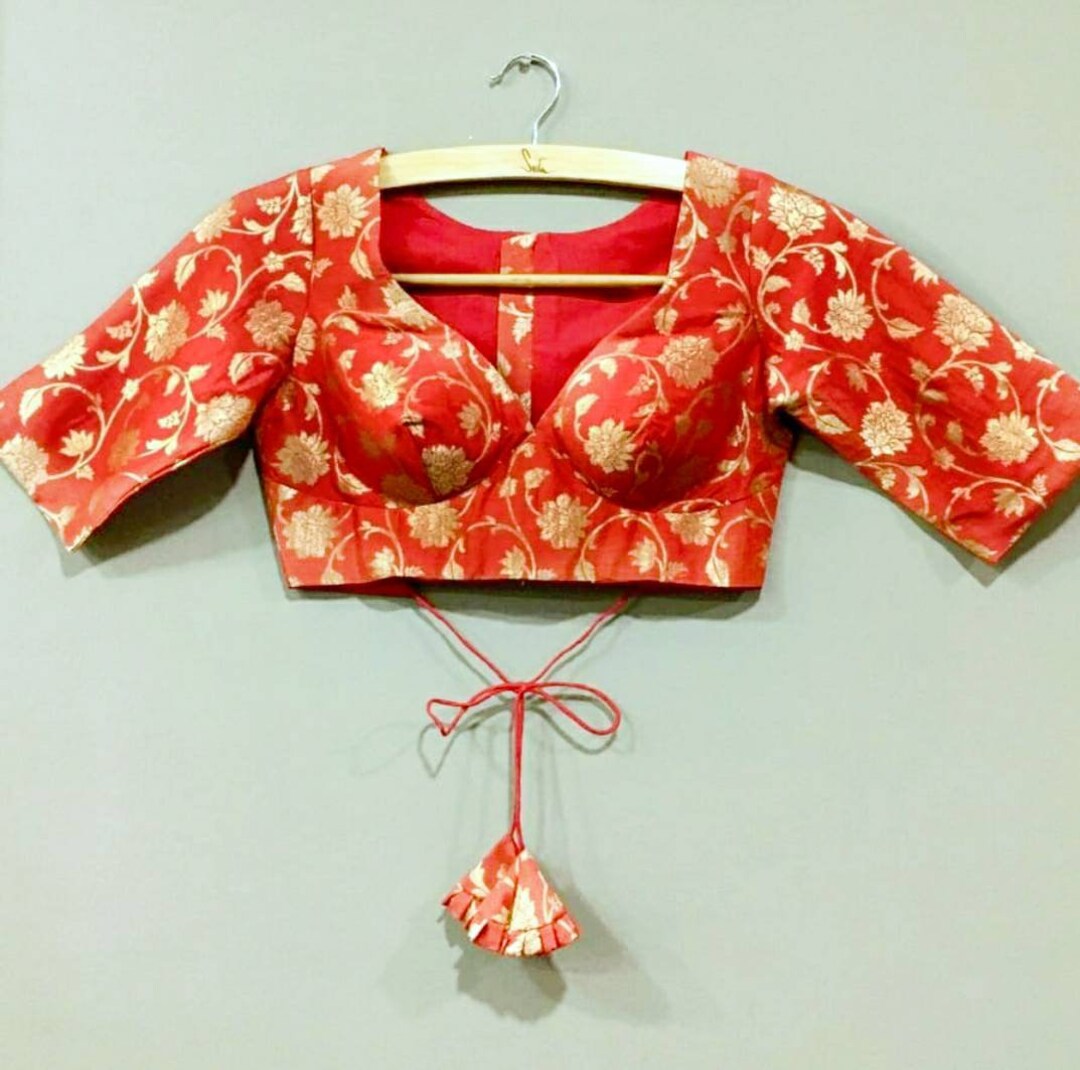 Brocade Silk Blouse Available in Custom Colors - Etsy