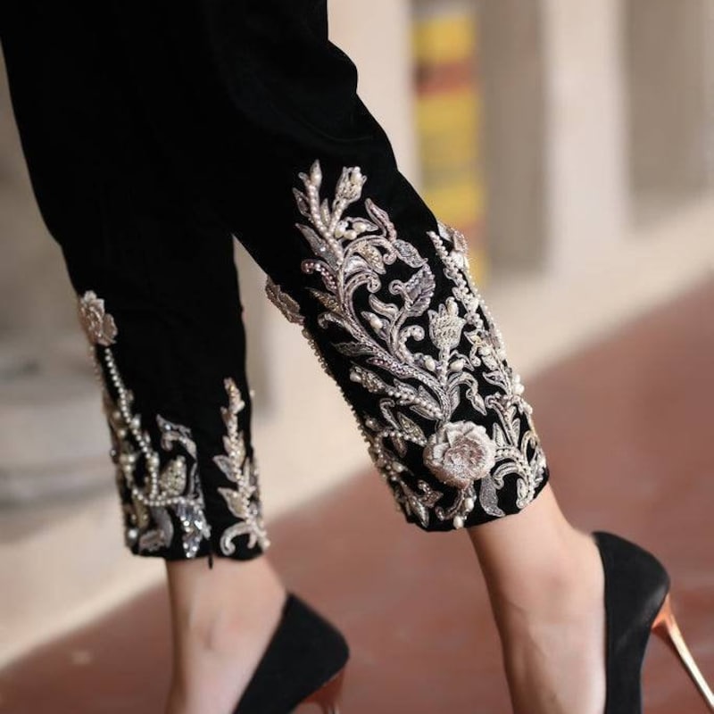 Embroidered Pants - Etsy