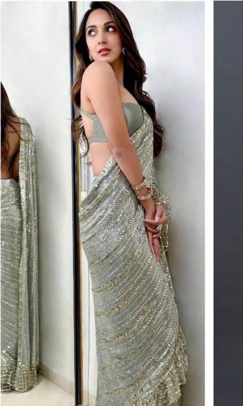 Sequin Saree in Custom Colors - Etsy UK