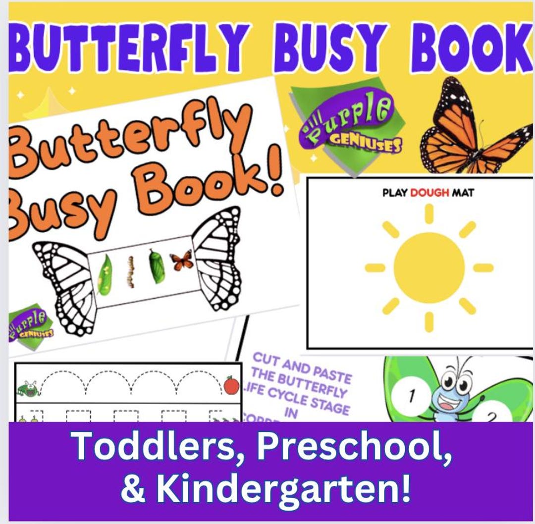 Butterfly Busy Book for Primary Learners - Etsy