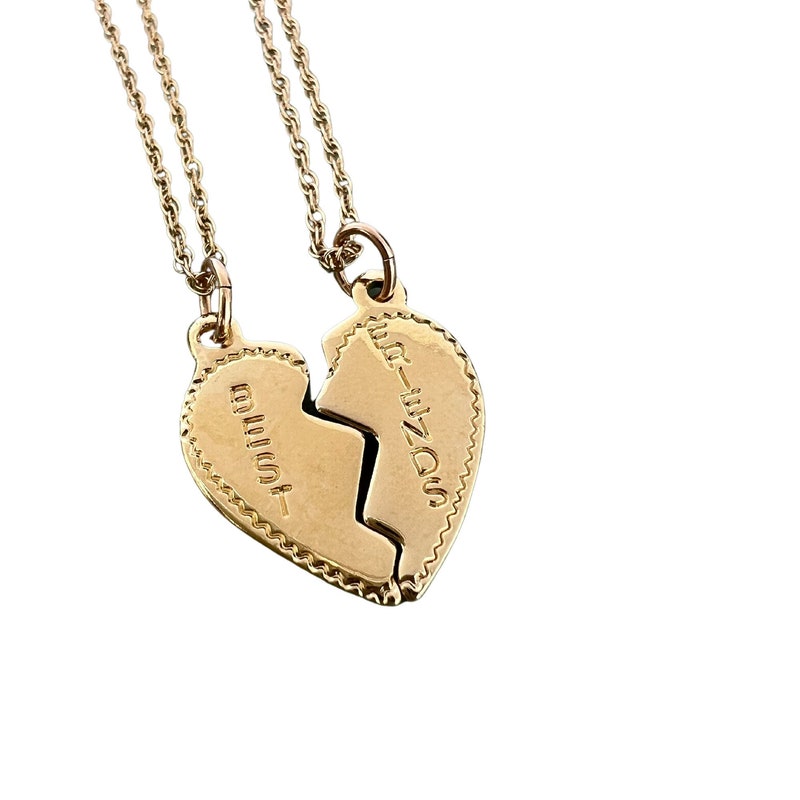 Gold Best Friend Charms - Etsy
