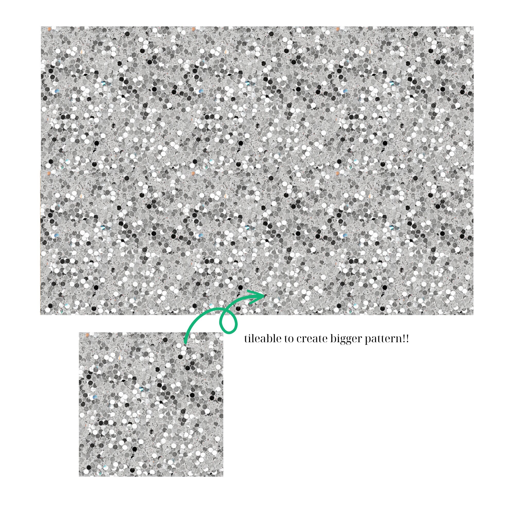 50 Seamless White Sequin Texture 4K, UHD Digital Paper Pack, Sequin ...