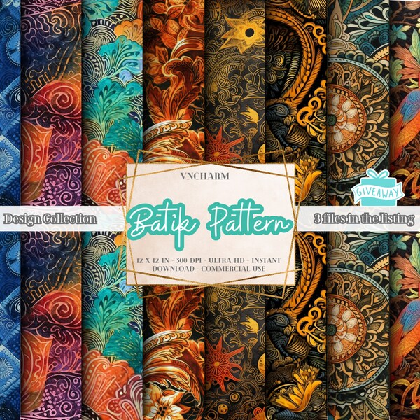 Batik Patterns - Etsy