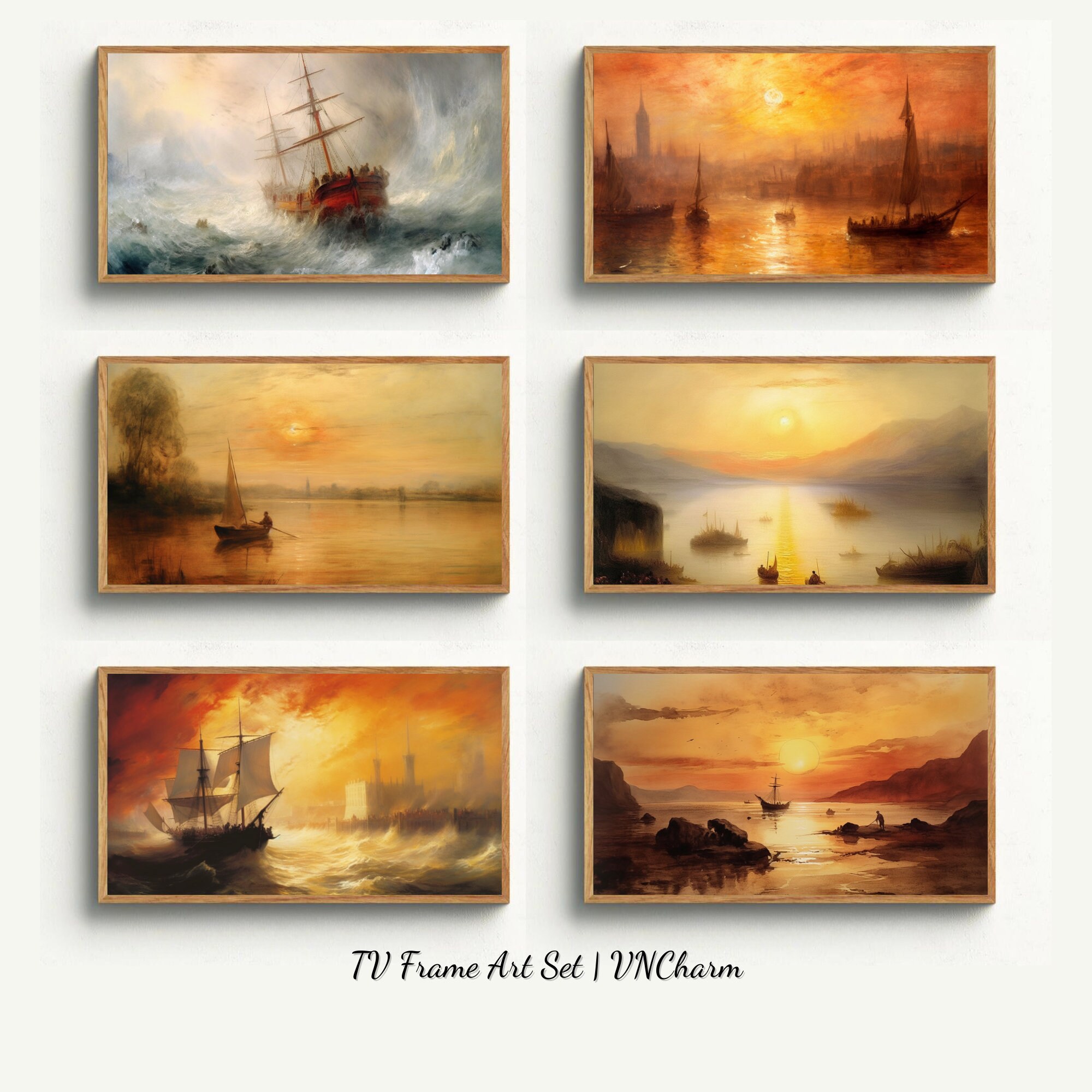 70 Frame TV Picture, Frame TV Bundle Turner Inspired Frame TV Art ...