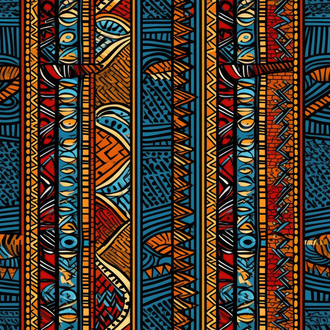 50 Seamless African Inspired Pattern 4K, Ultra HD, 4096 X 4096 Px Free ...