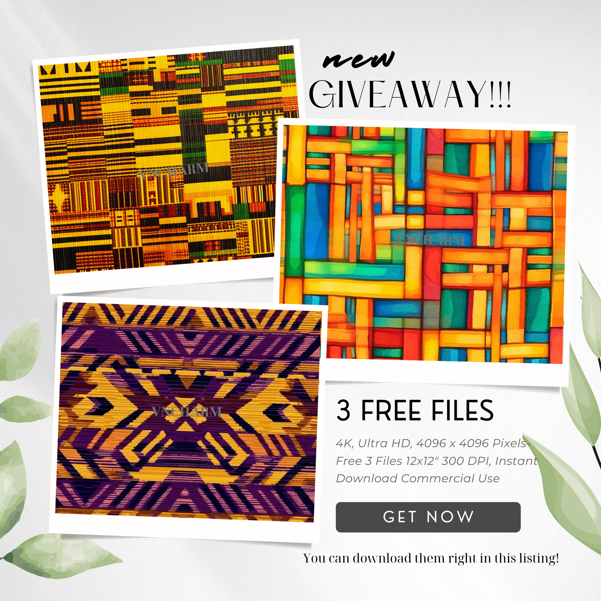 African 3D Kente Seamless Pattern (4K, Ultra HD, 4096 X 4096 Px) - 40 ...