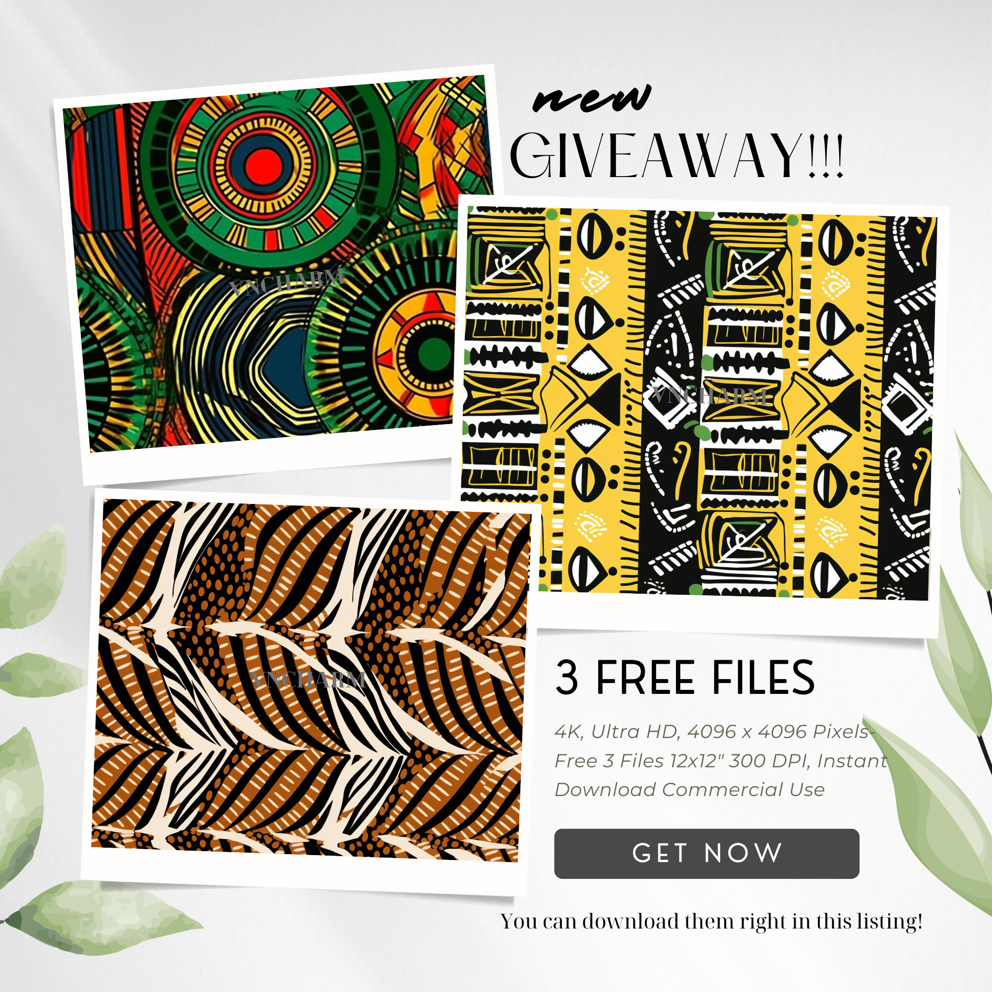 170 Ankara Print Seamless Pattern 4K, Ultra HD, 4096 X 4096 Px 12x12 ...