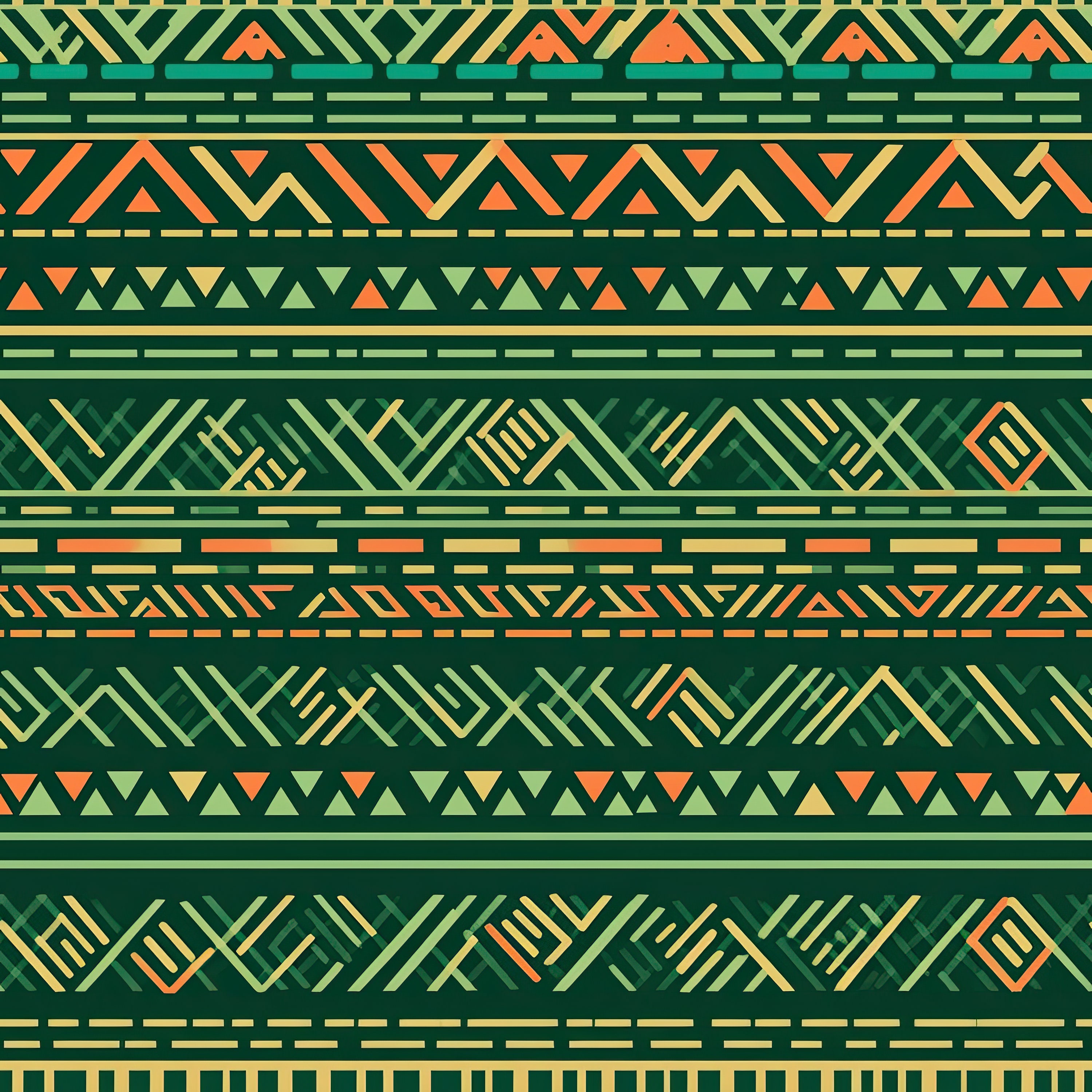 50+ Seamless African Green Gold Repeat Pattern (4K, Ultra HD, 4096 X ...