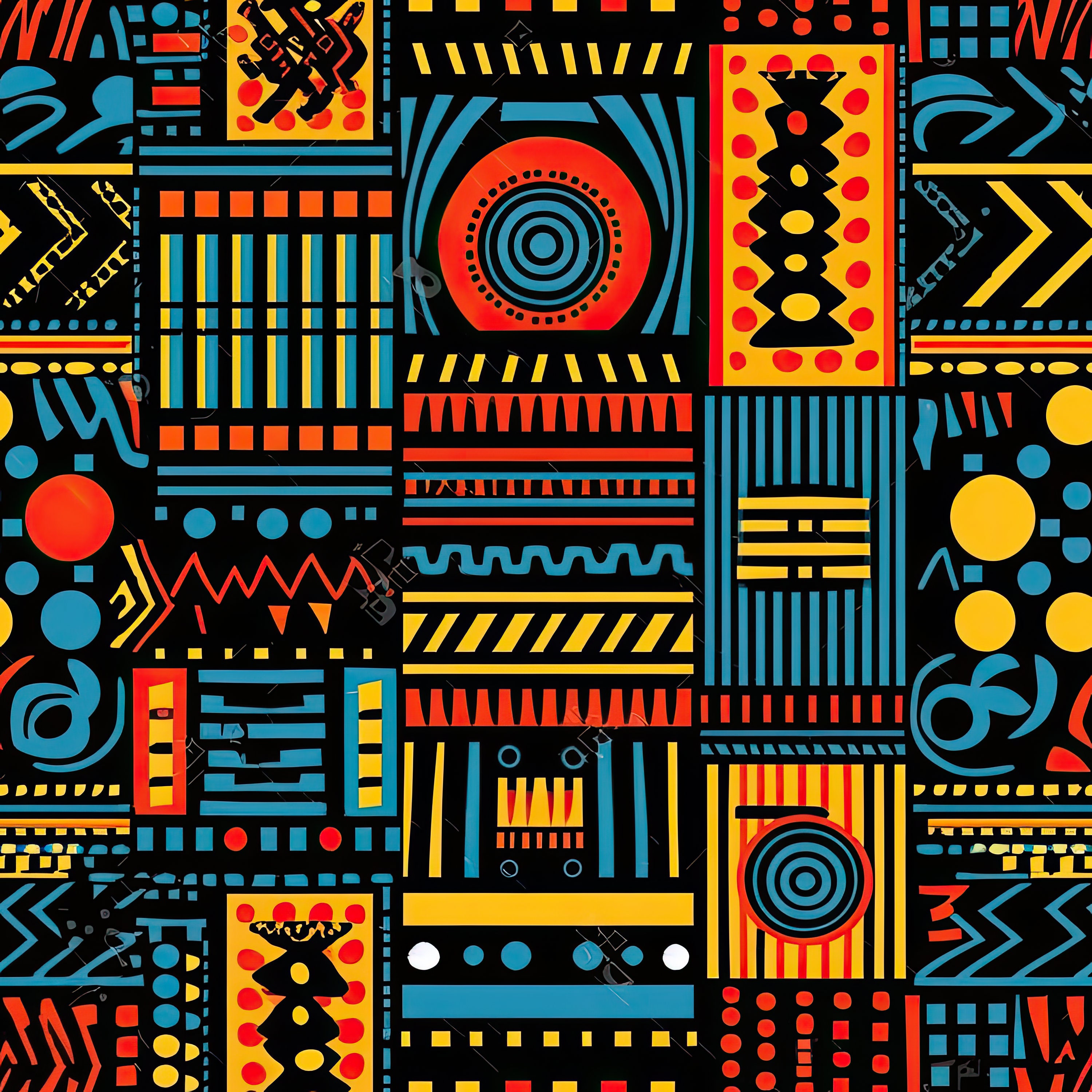 100+ Kente Cloth Print Seamless Pattern (4K, Ultra HD, 4096 X 4096 Px ...