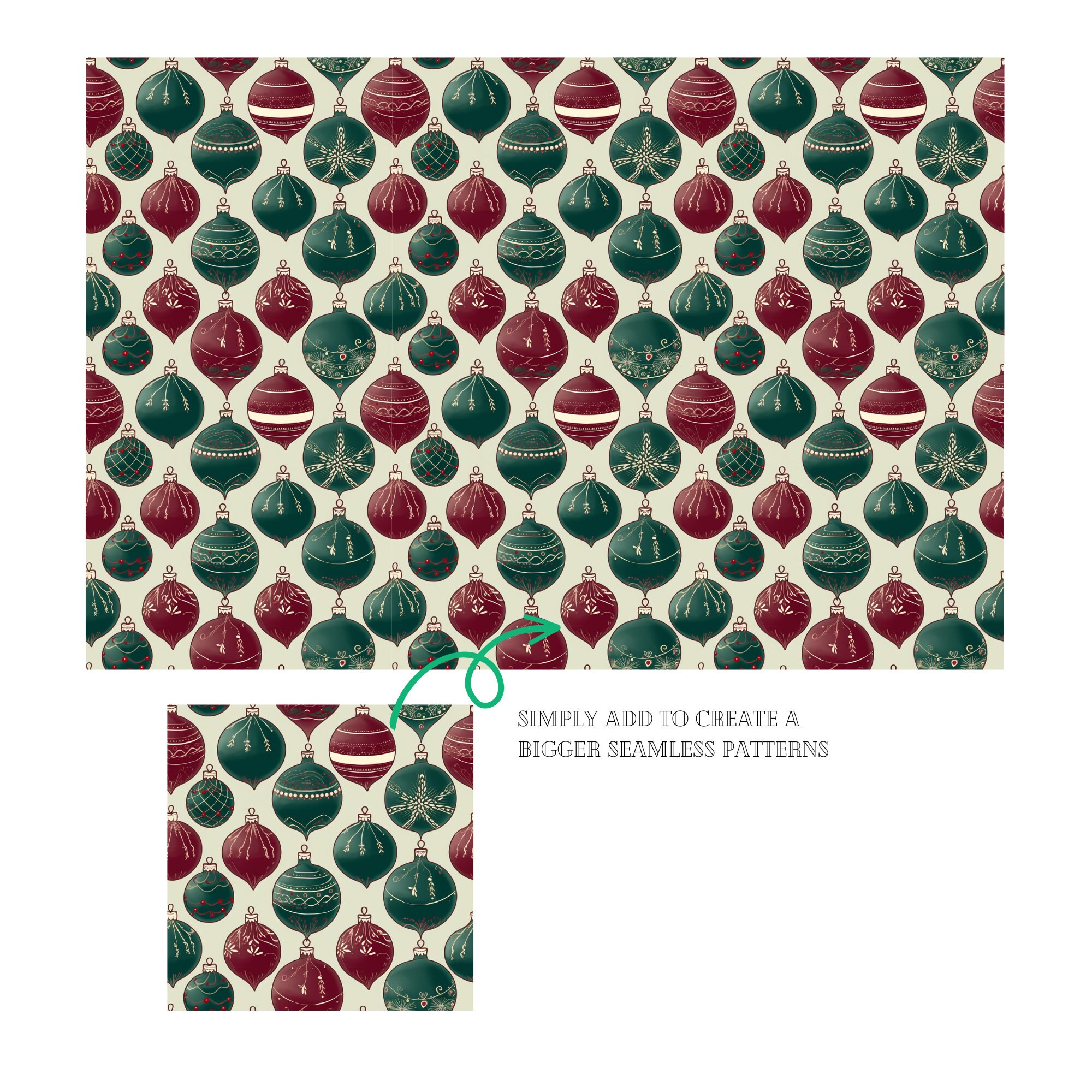 100 Seamless Vintage Christmas Digital Paper Pack 4K, UHD Christmas ...