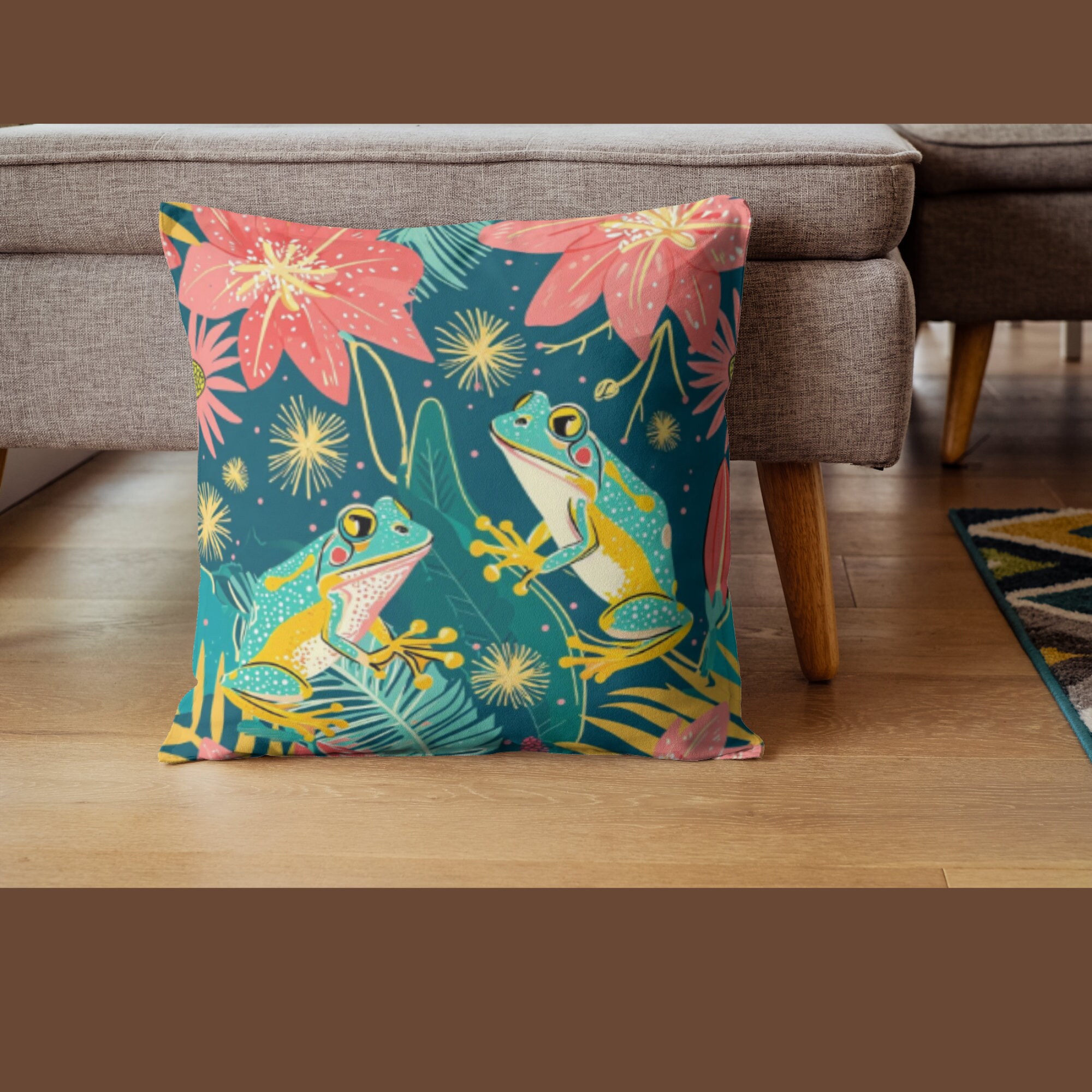 Frog Clipart & Seamless Pattern: 120 Frog Printable Graphics, Repeating ...