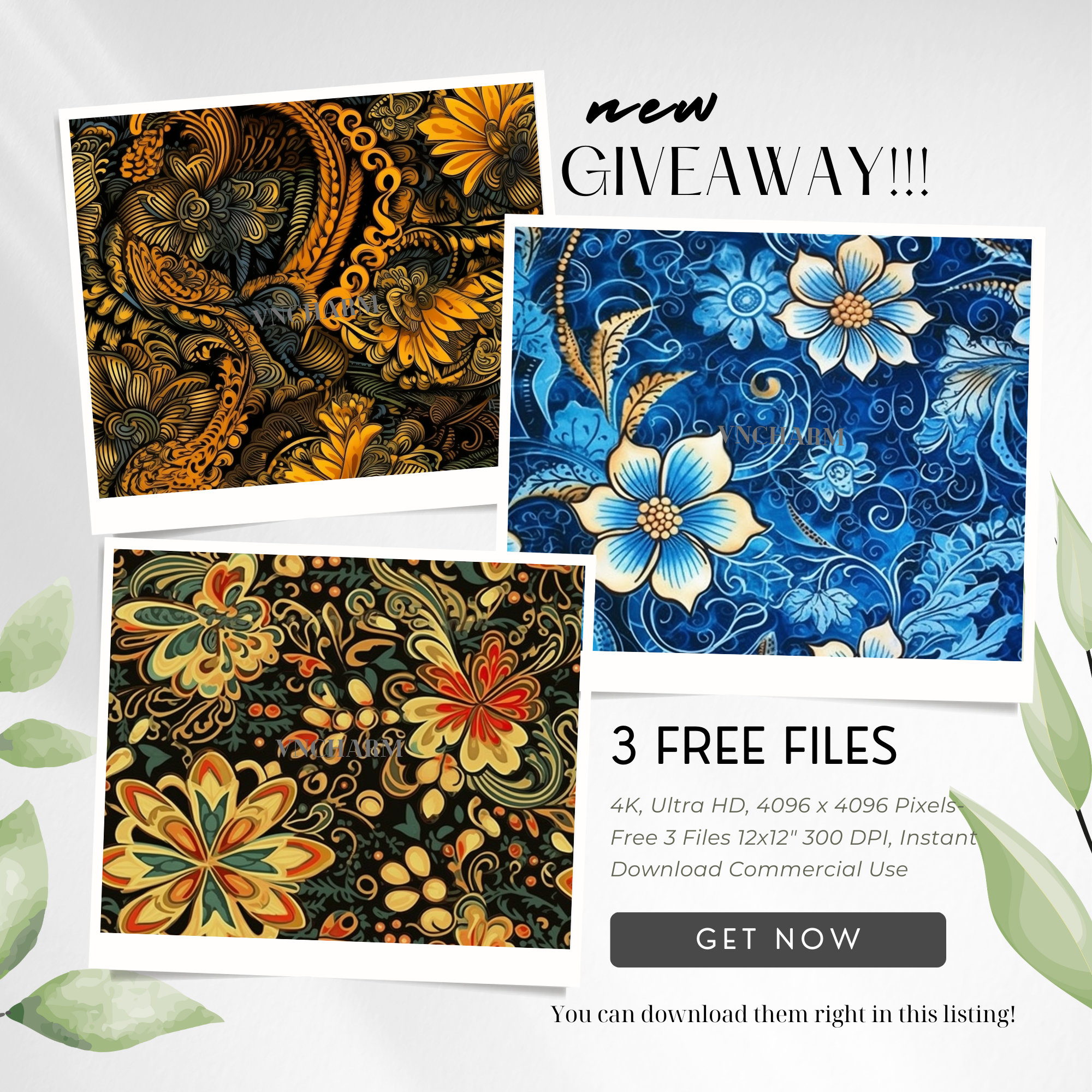 Batiks Art: 50 Batik Art Print Seamless & Non-seamless Pattern 4K ...