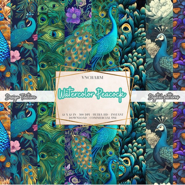 Peacock Papers - Etsy