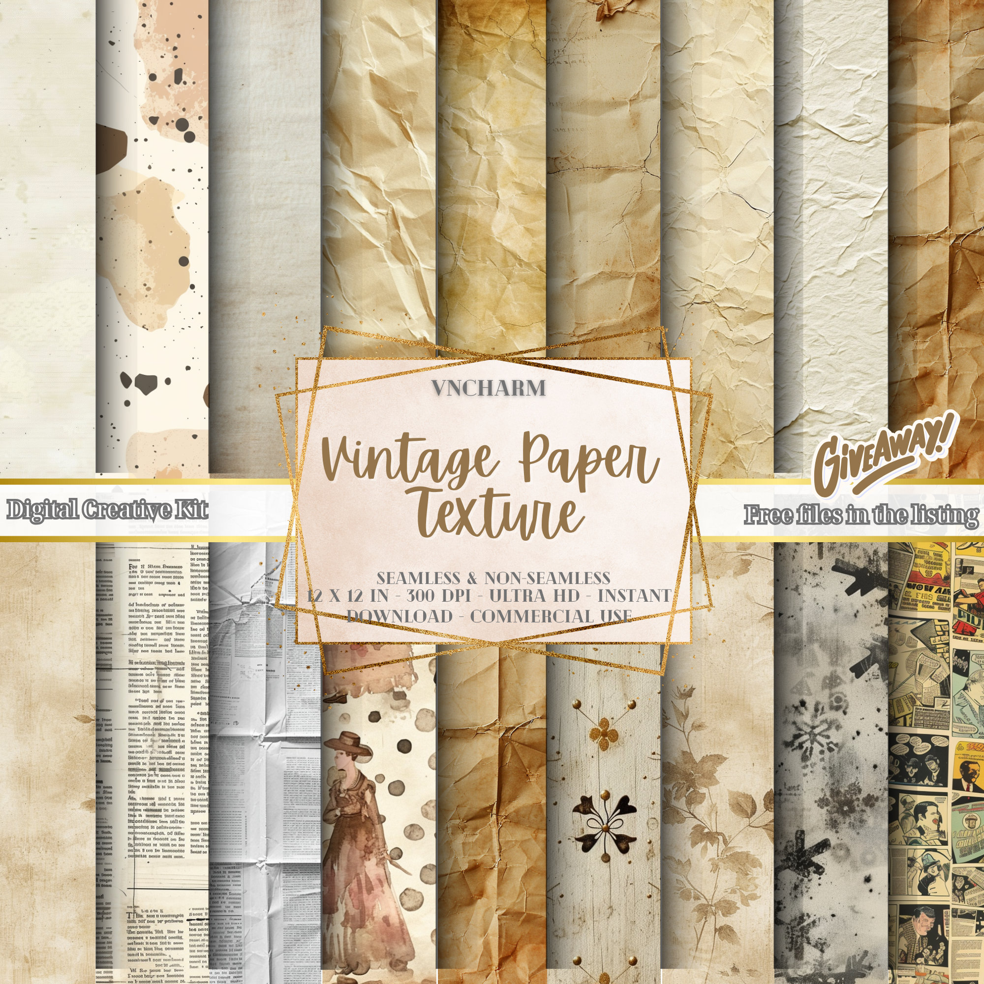 High Resolution Vintage Paper Texture