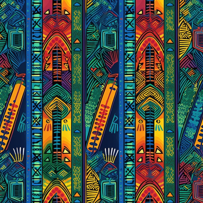 110 African Dashiki Seamless Pattern 4K, Ultra HD, 4096 X 4096 Px Free ...