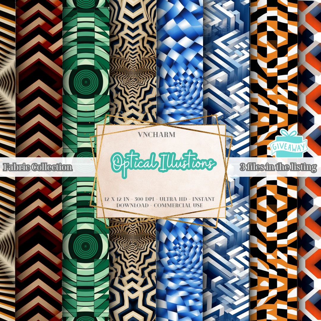 100+ Seamless Optical Illusion Pattern (4K, Ultra HD, 4096 X 4096 Px ...