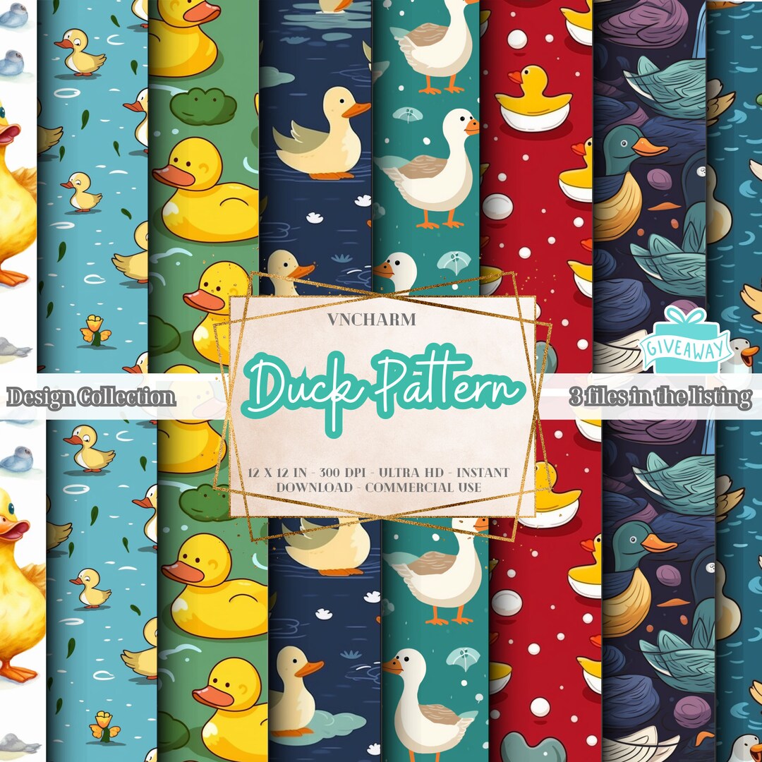 110+ Seamless Duck Repeat Pattern (4K, Ultra HD, 4096 X 4096 Px) - Free ...