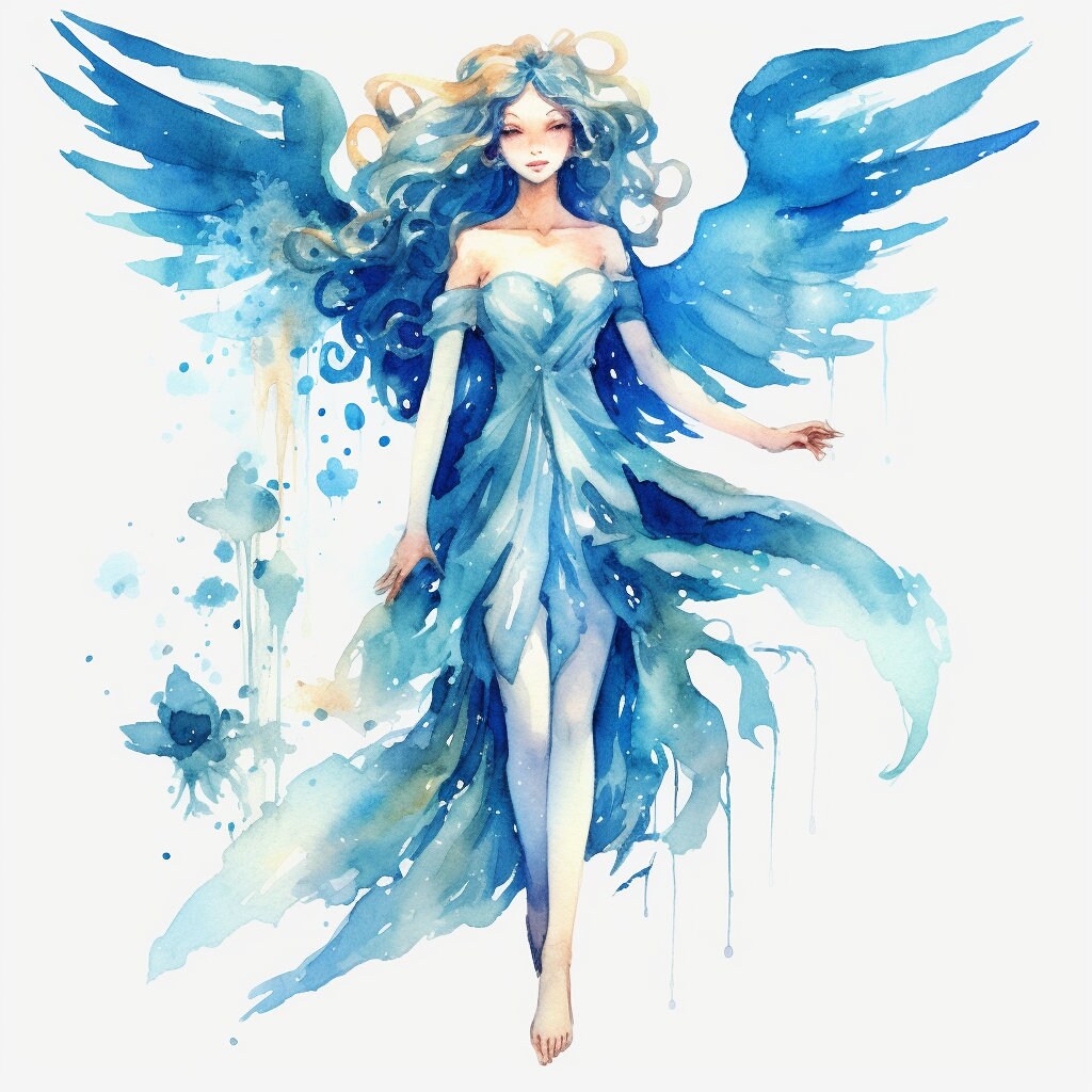 230 Watercolor Heavenly Angel Clipart: Etsy Clipart - Etsy