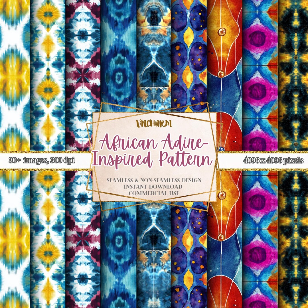 30+ Africa Adire Inspired Seamless Pattern, 4K, Ultra HD, 4096 X 4096 ...