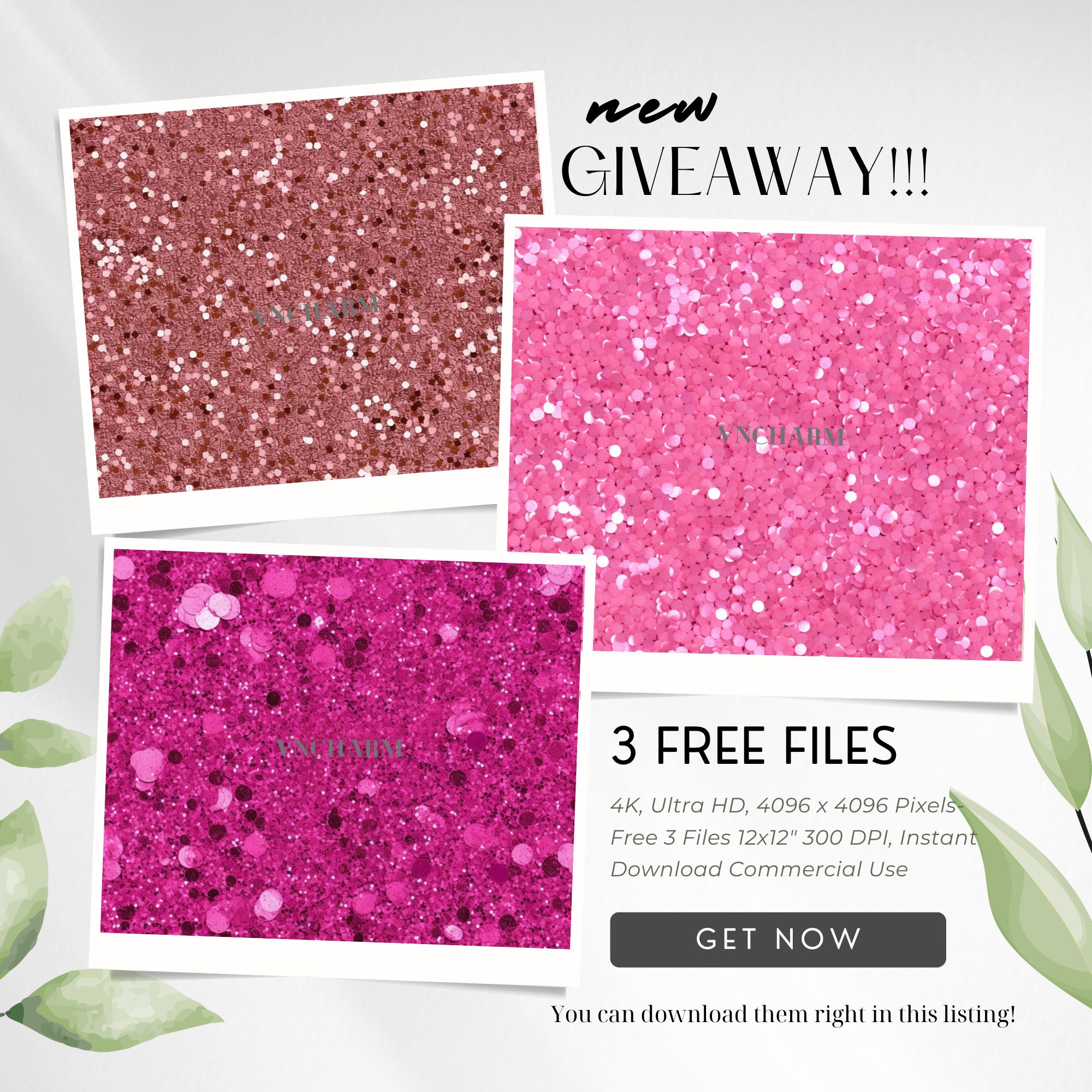 Glitter Texture: 120+ Seamless Pink Sequin Pattern (4K, UHD) -digital ...