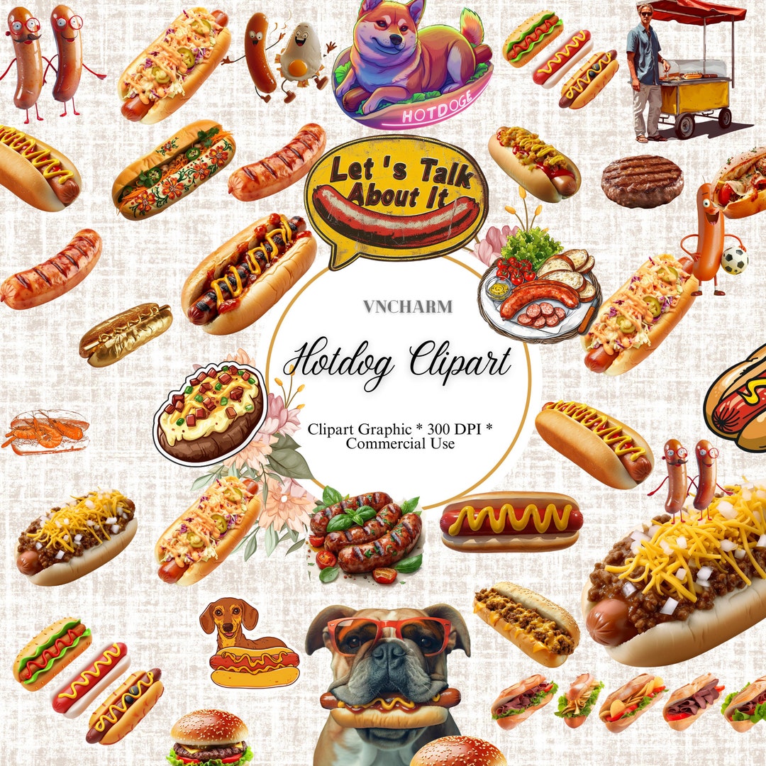 100+ Hotdog Clipart | Hotdog Clipart, Food Clip Art, Junk Food Clip Art ...