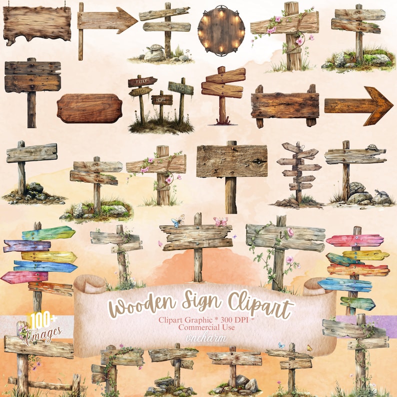 Wooden Sign Clipart: 110+ Wood Sign Clipart, Signs Clipart, Wooden ...