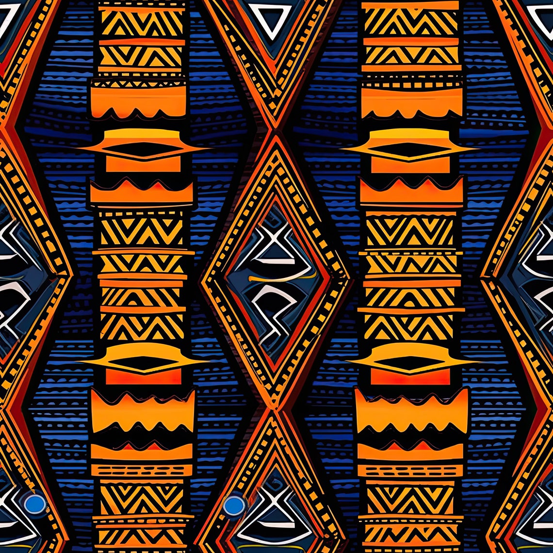110 African Dashiki Seamless Pattern 4K, Ultra HD, 4096 X 4096 Px Free ...