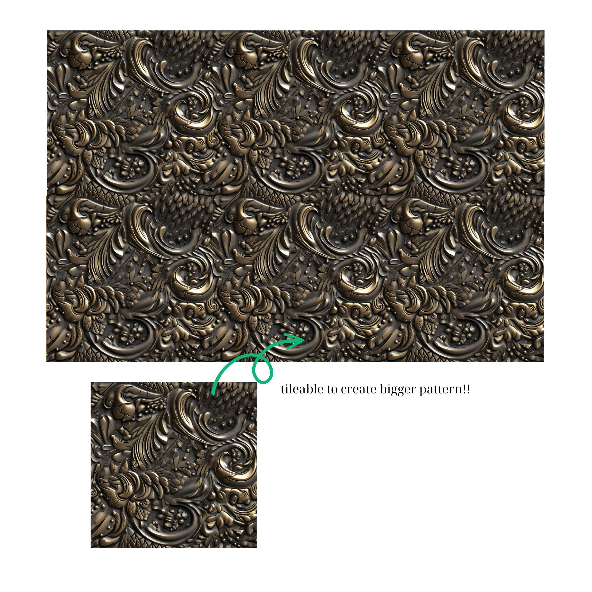 150 Embossed Metal Seamless Pattern 4K, Ultra HD, 4096 X 4096 Px Free 3 ...