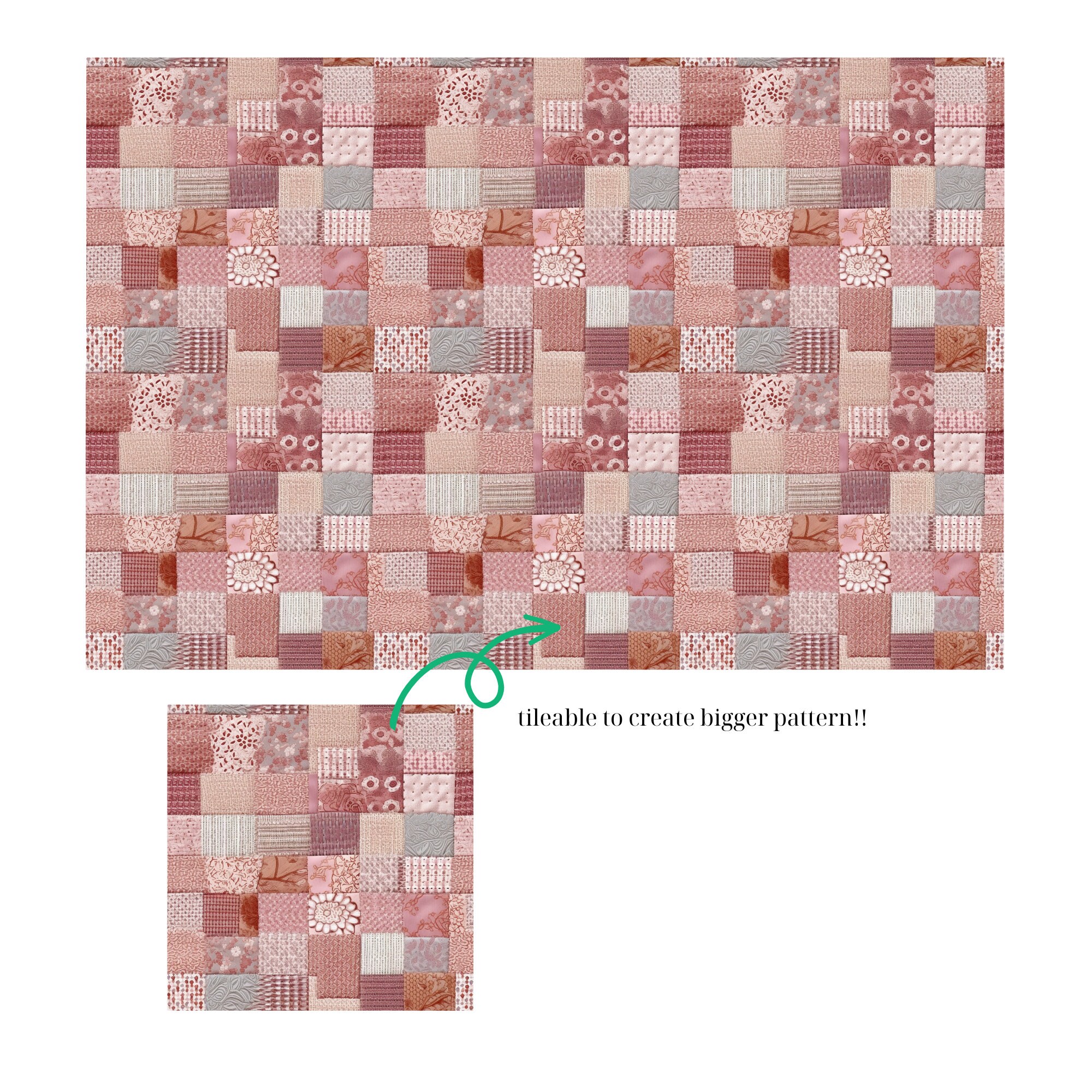 90 Seamless Patchwork Pattern 4K, Ultra HD, 4096 X 4096 Px Free 3 Files ...