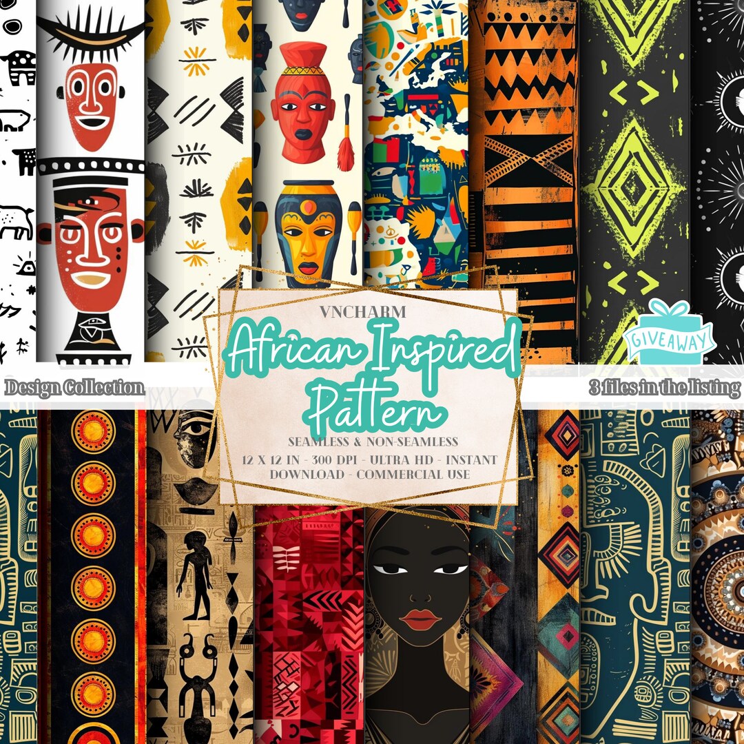 75+ Seamless African Inspired Pattern -part 2- (4K, Ultra HD, 4096 X ...