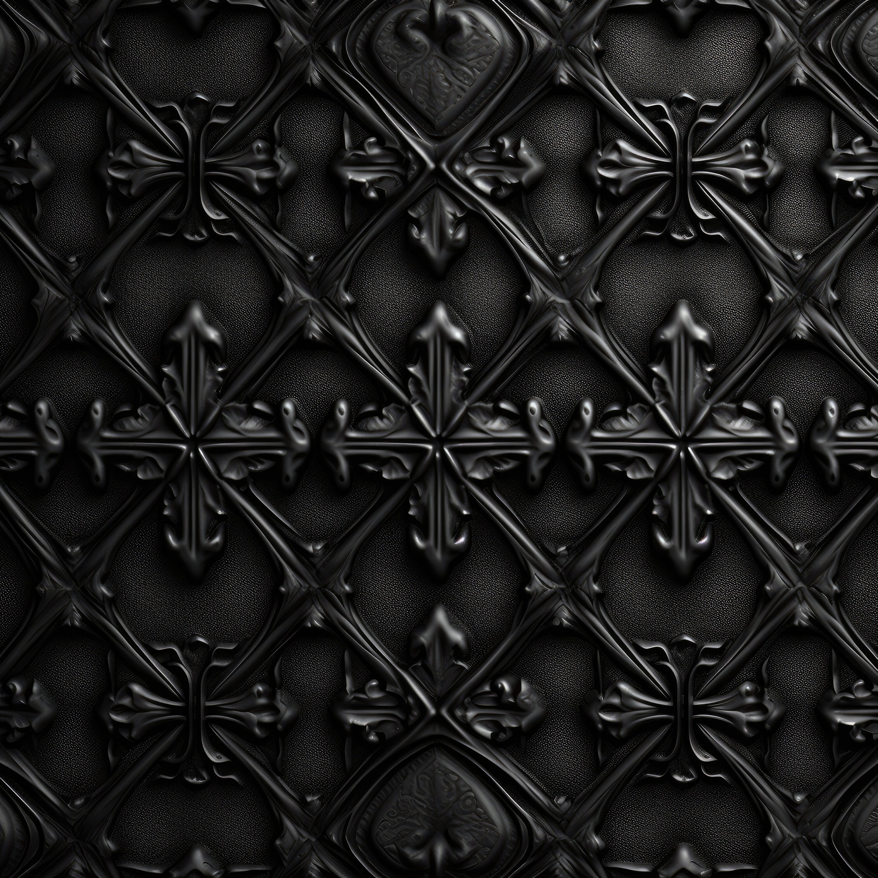 40 Gothic Leather Seamless & Non-seamless Pattern 4K, Ultra HD, 4096 X ...