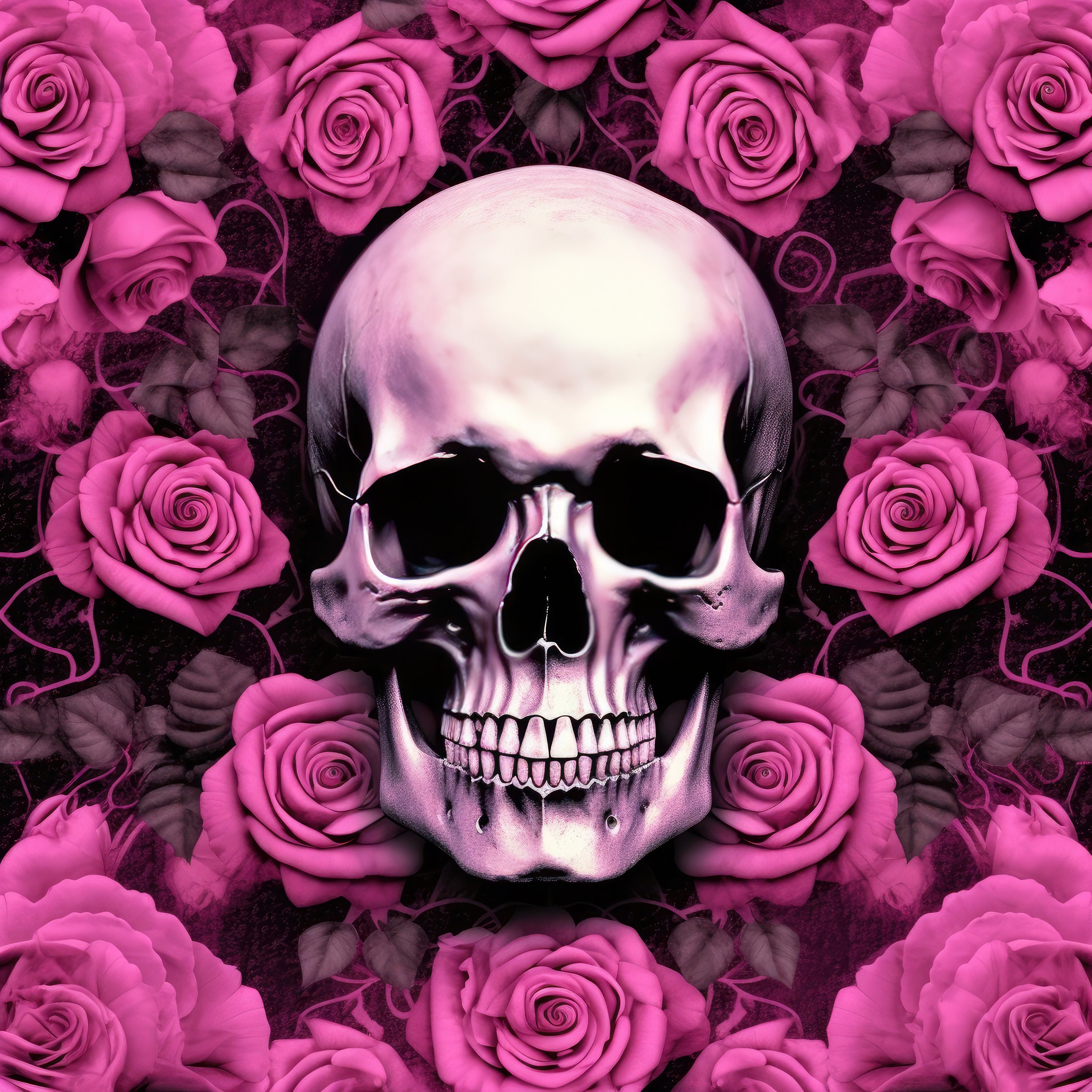 55 Pink Gothic Seamless and Non-seamless Repeat Pattern 4K, Ultra HD ...