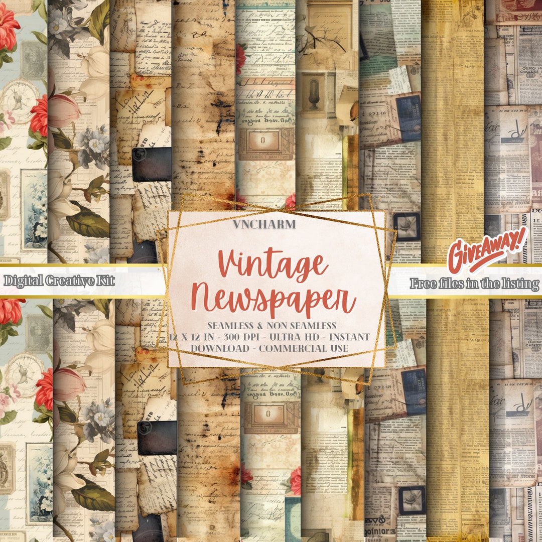 Vintage Newspapers: 70+ Vintage Newspapers, Advertisement Digital ...