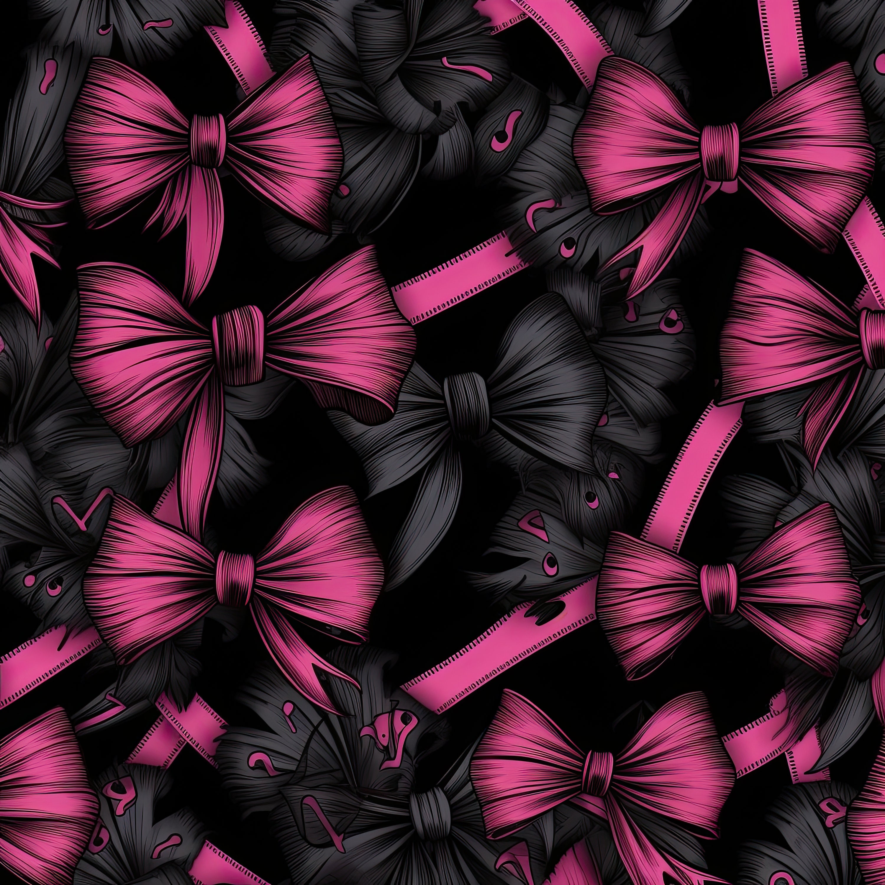 55 Pink Gothic Seamless and Non-seamless Repeat Pattern 4K, Ultra HD ...