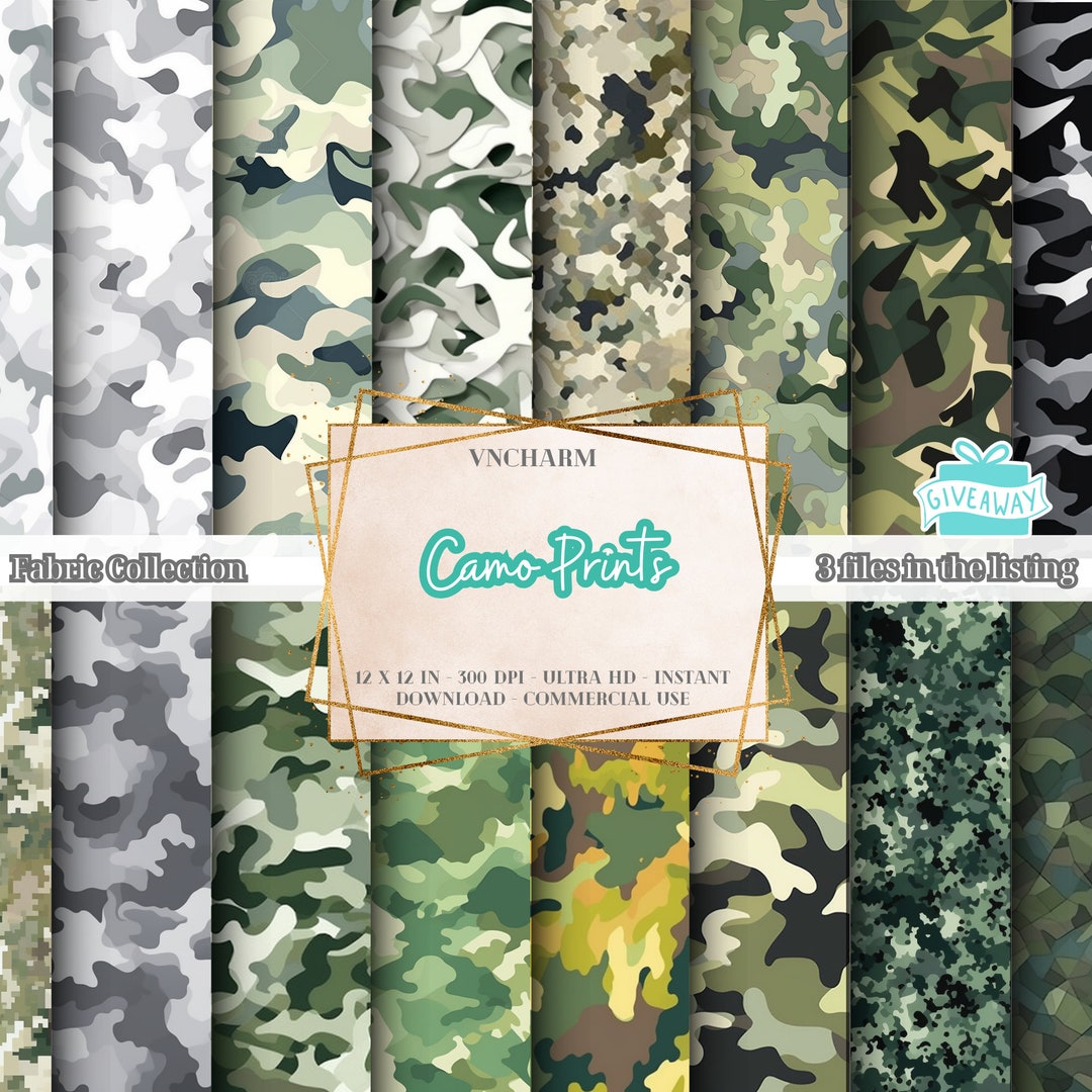 110 Seamless Camo Prints Pattern 4K, Ultra HD, 4096 X 4096 Px 12x12 300 ...