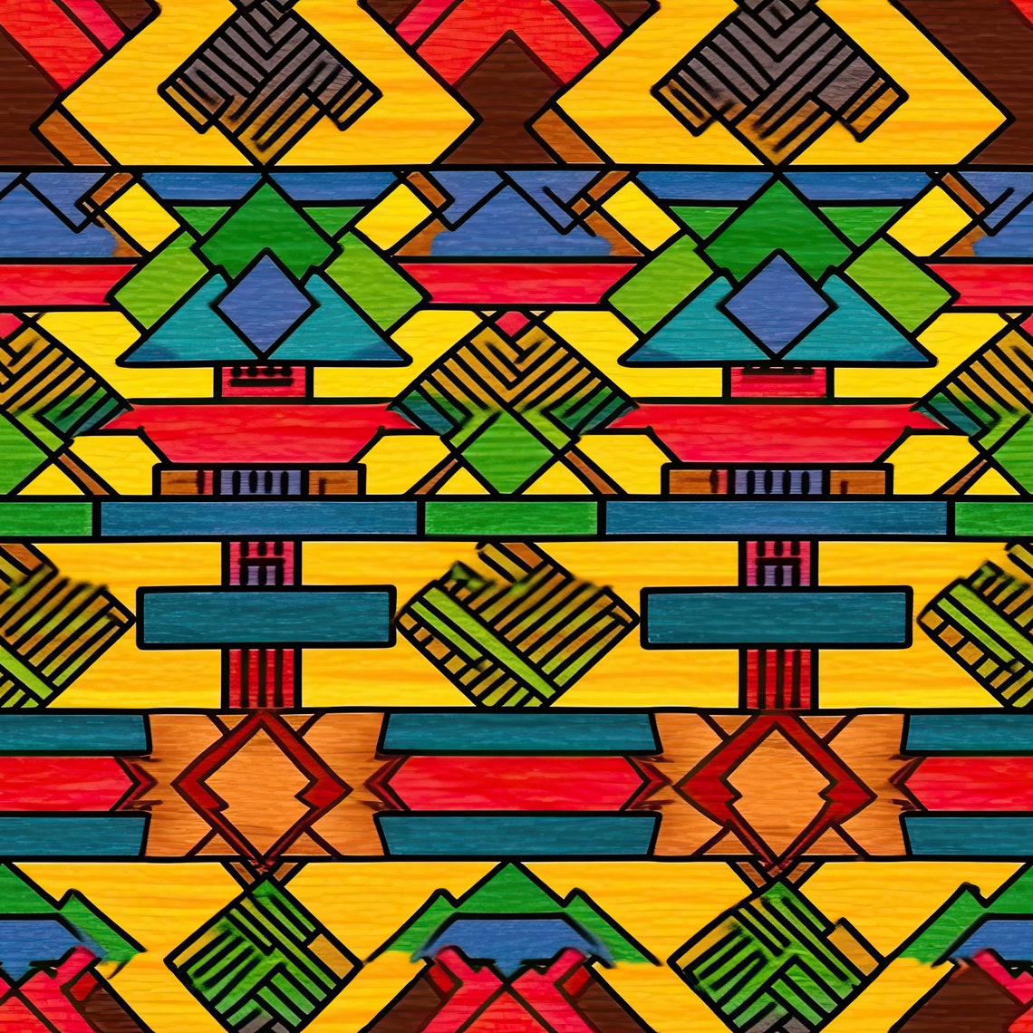 100+ Kente Cloth Print Seamless Pattern (4K, Ultra HD, 4096 X 4096 Px ...