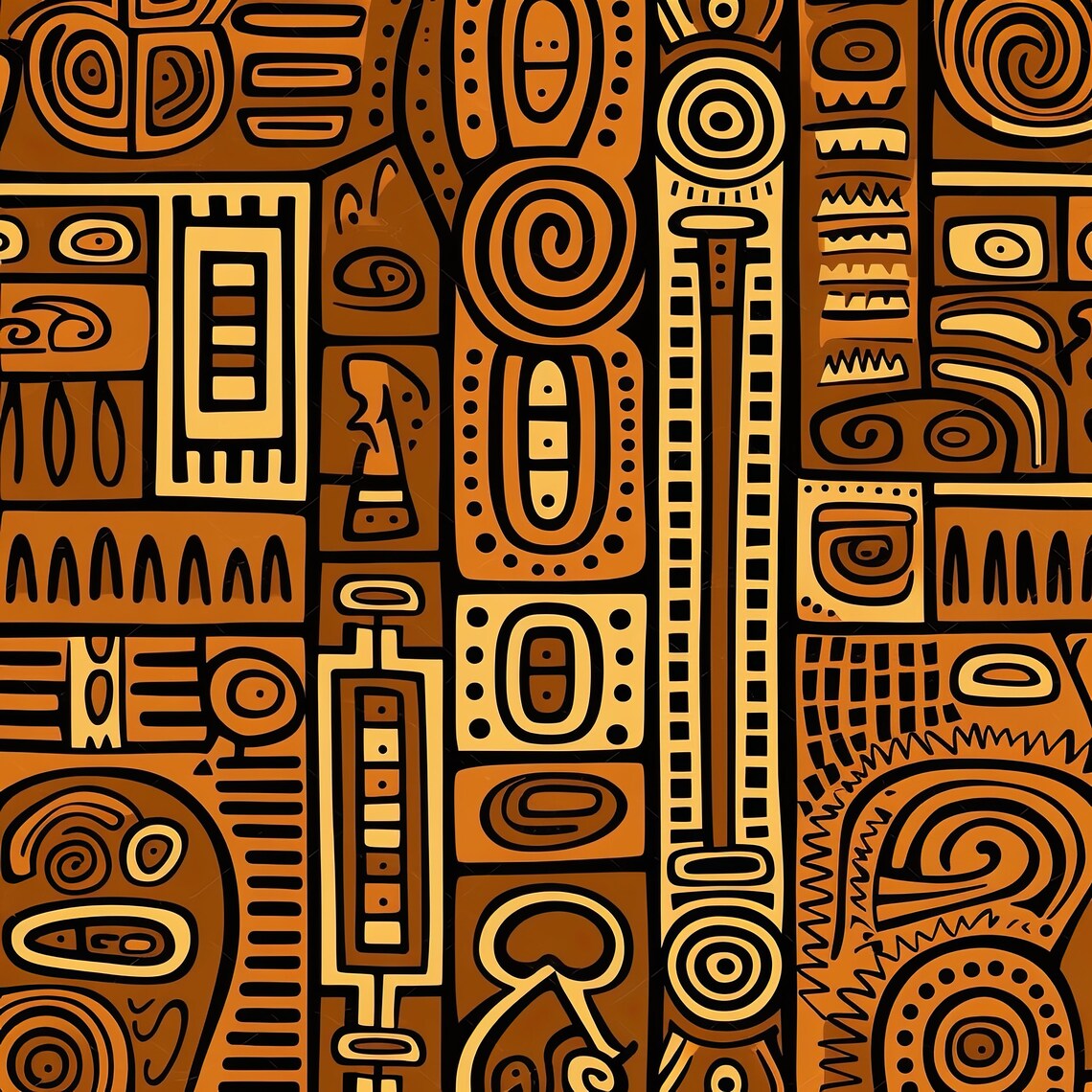 50 Seamless African Inspired Pattern 4K, Ultra HD, 4096 X 4096 Px Free ...
