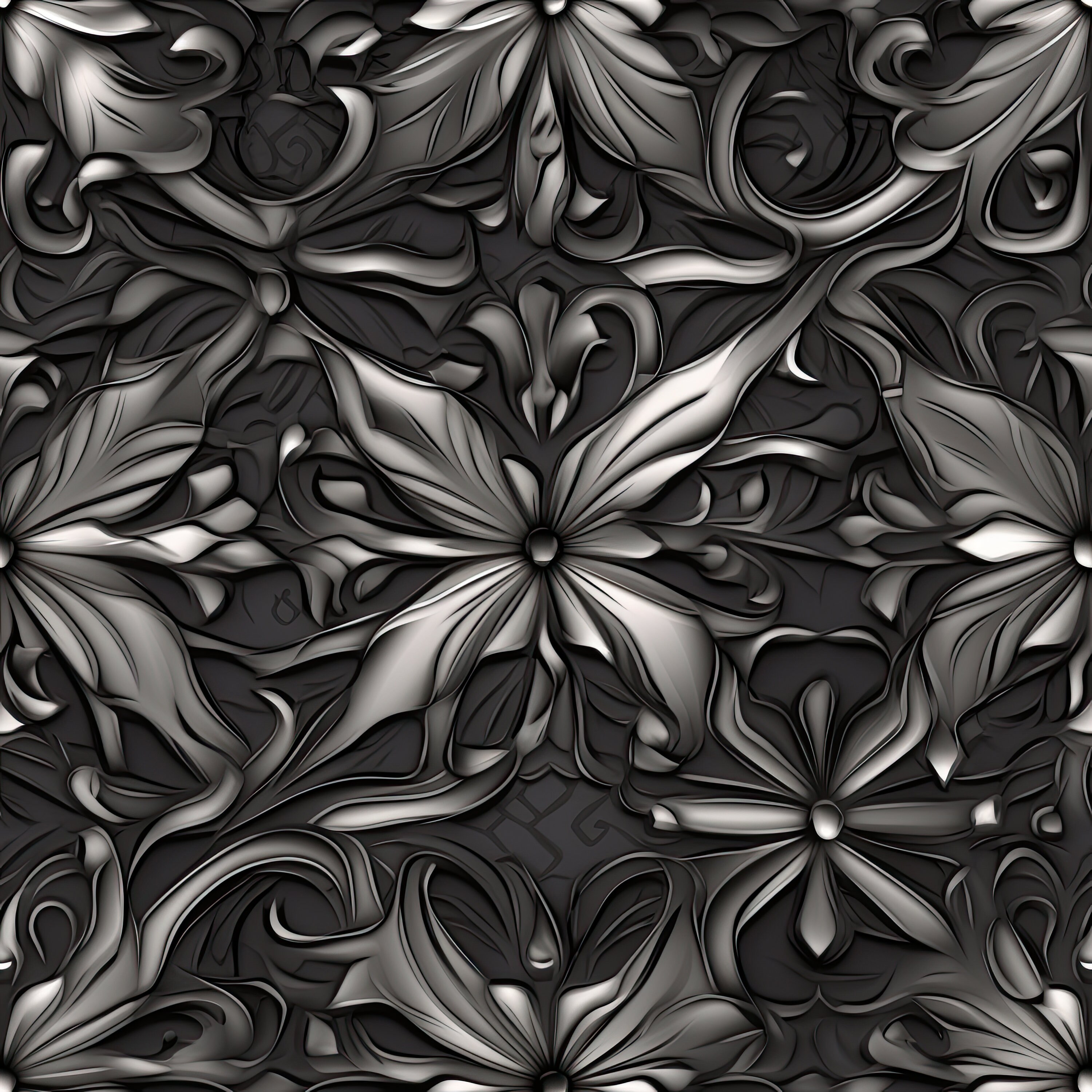 150 Embossed Metal Seamless Pattern 4K, Ultra HD, 4096 X 4096 Px Free 3 ...