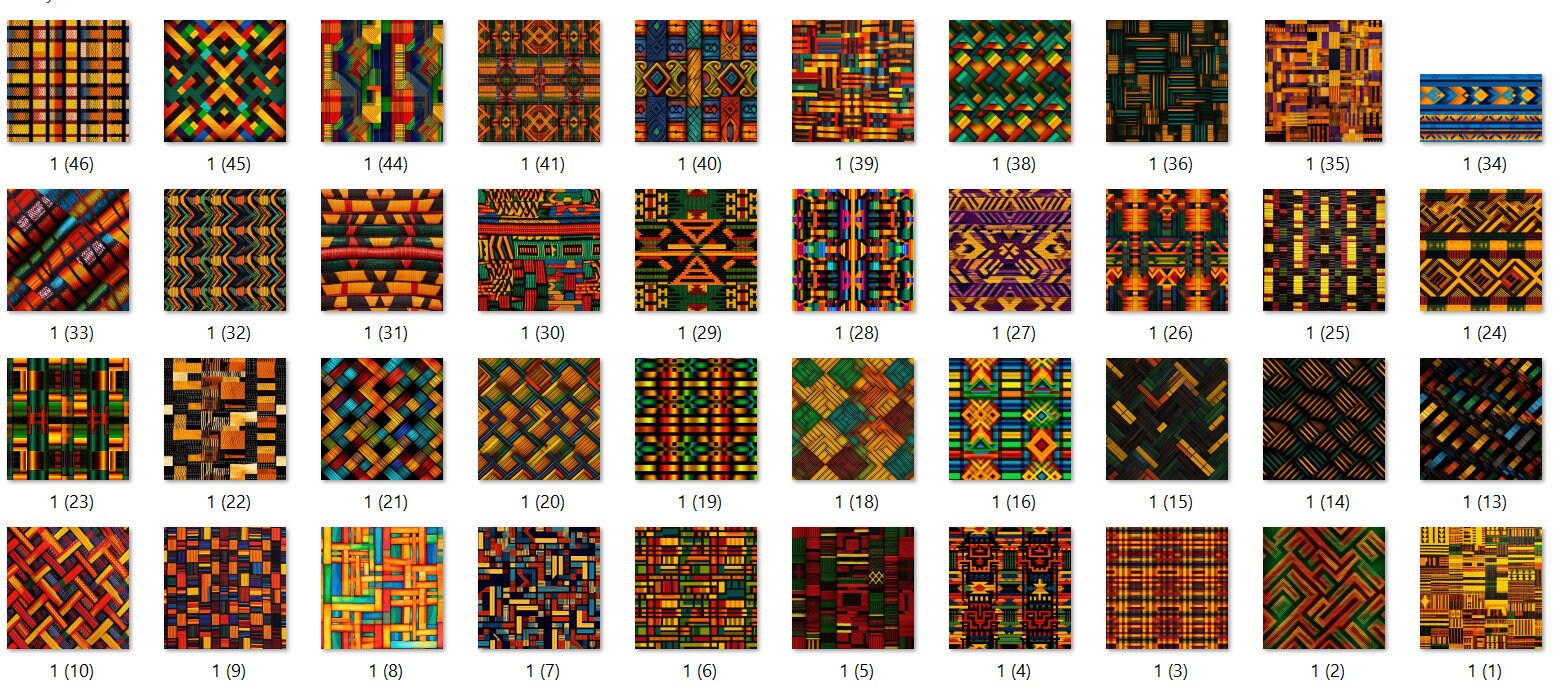 African 3D Kente Seamless Pattern (4K, Ultra HD, 4096 X 4096 Px) - 40 ...