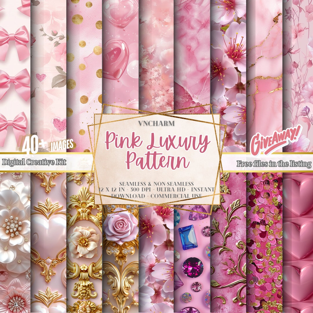 40 Luxury Pink Texture, 4K, Ultra HD, 4096 X 4096 Pixel, 300 Dpi ...