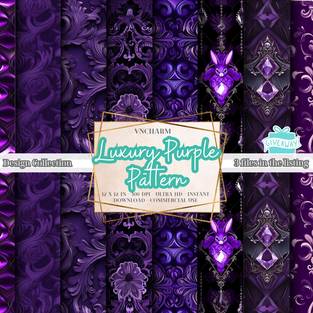 130+ Seamless Luxury Purple Pattern (4K, Ultra HD, 4096 X 4096 Px ...