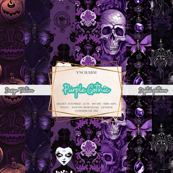 Purple Pattern - Etsy