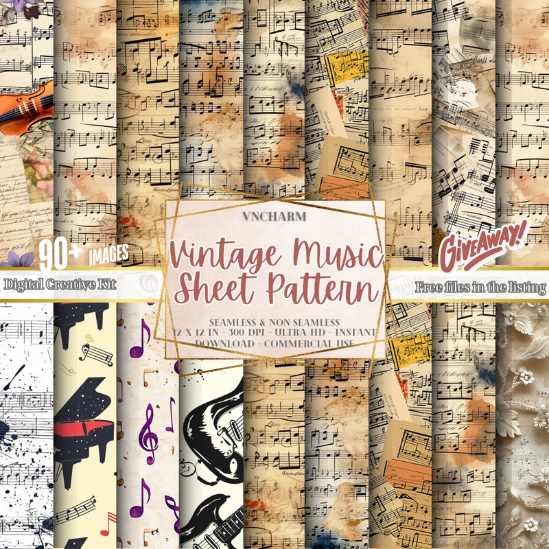 Music Pattern - Etsy
