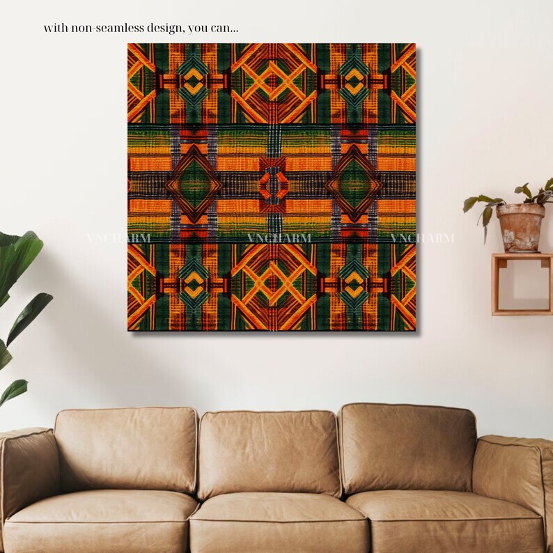 African 3D Kente Seamless Pattern (4K, Ultra HD, 4096 X 4096 Px) - 40 ...