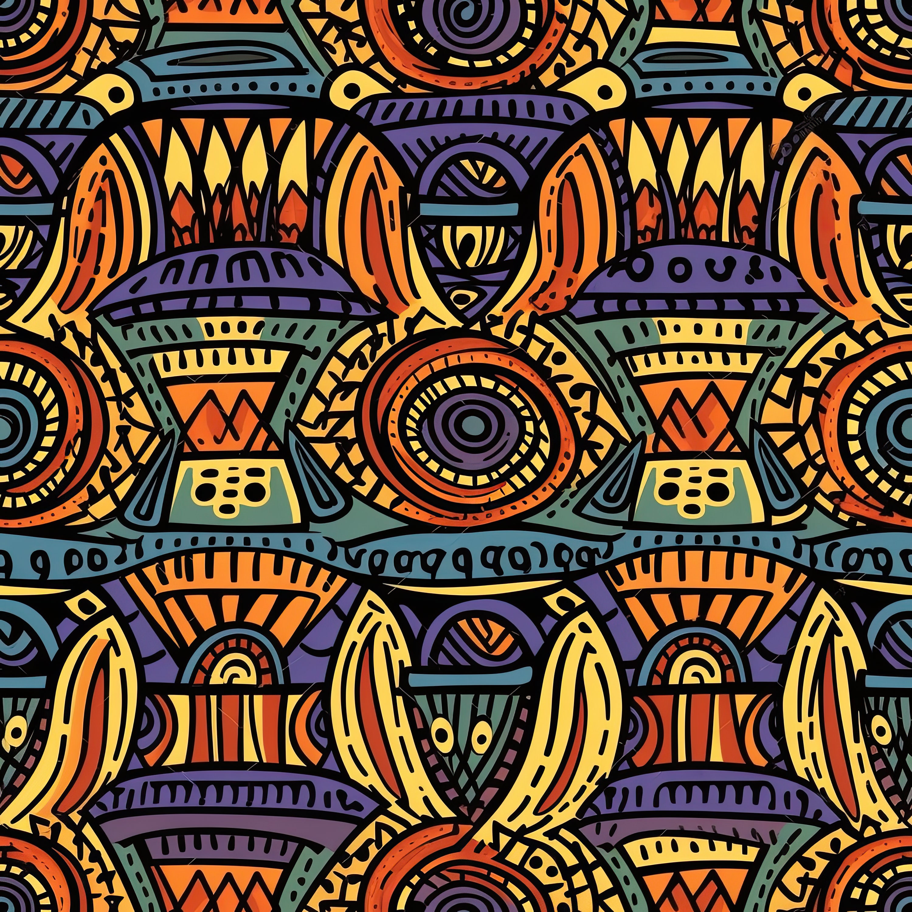 170+ Ankara Print Seamless Pattern (4K, Ultra HD, 4096 X 4096 Px) 12x12 ...