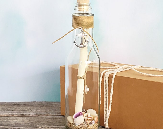 Mini Daffodils Paper Flower Message in a Bottle, Personalized Mother's ...