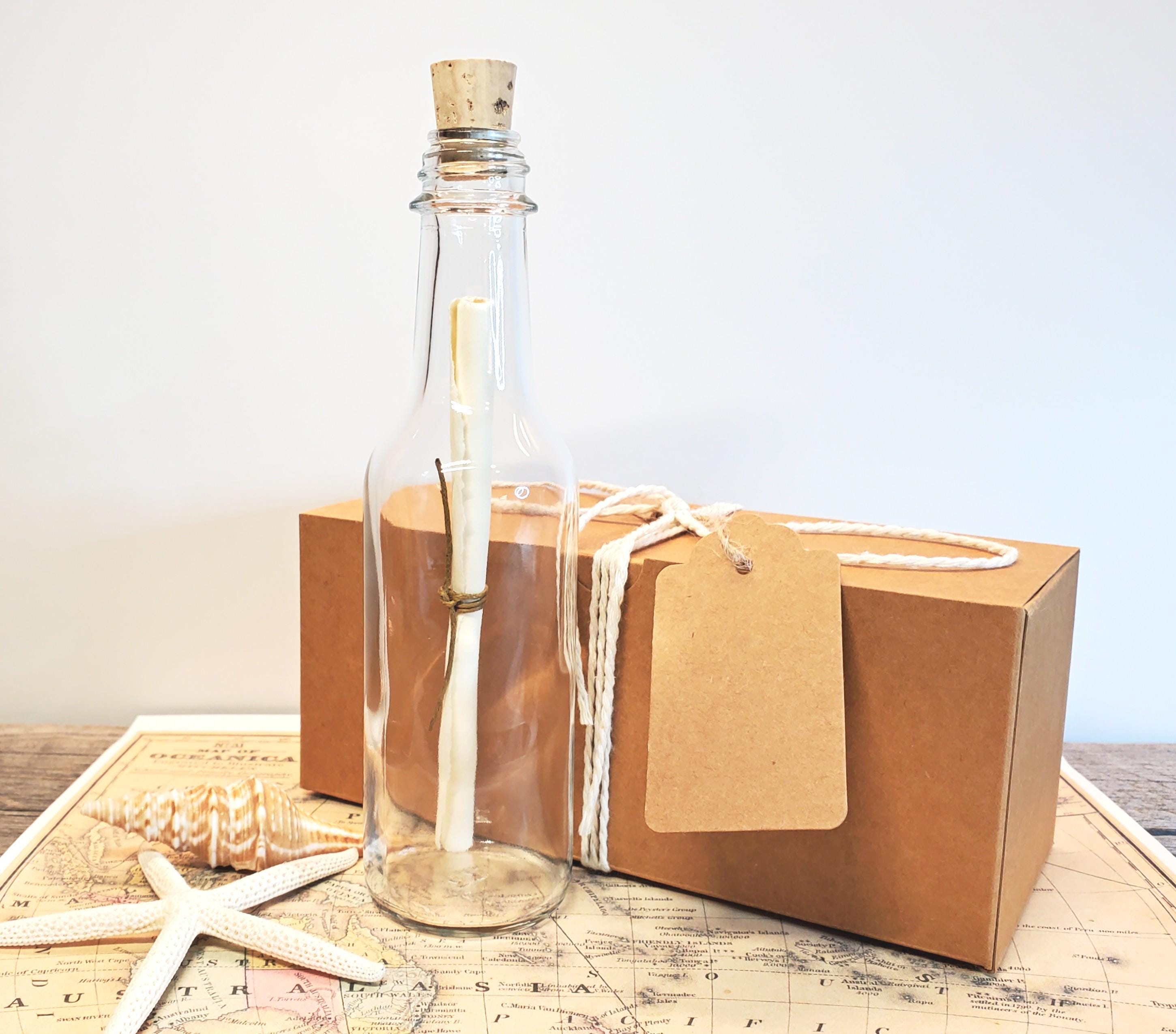 Two Real Floating Message in a Bottle Kits + Blank Paper - Write a Note ...
