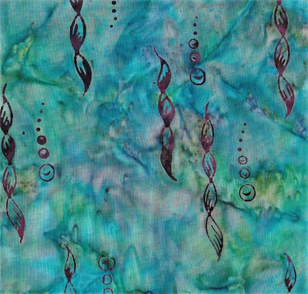 Bubbles & Twists on Blue B/g-#5402-batik Textiles-fat Quarter - Etsy