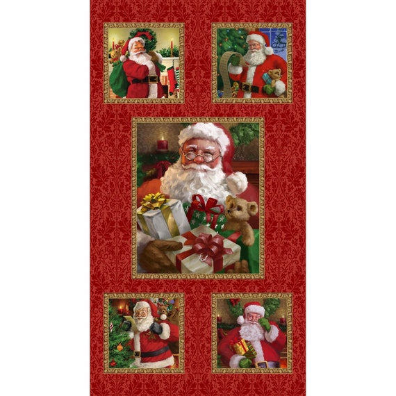 Christmas Legend santa Panel by Henry Glass - Etsy