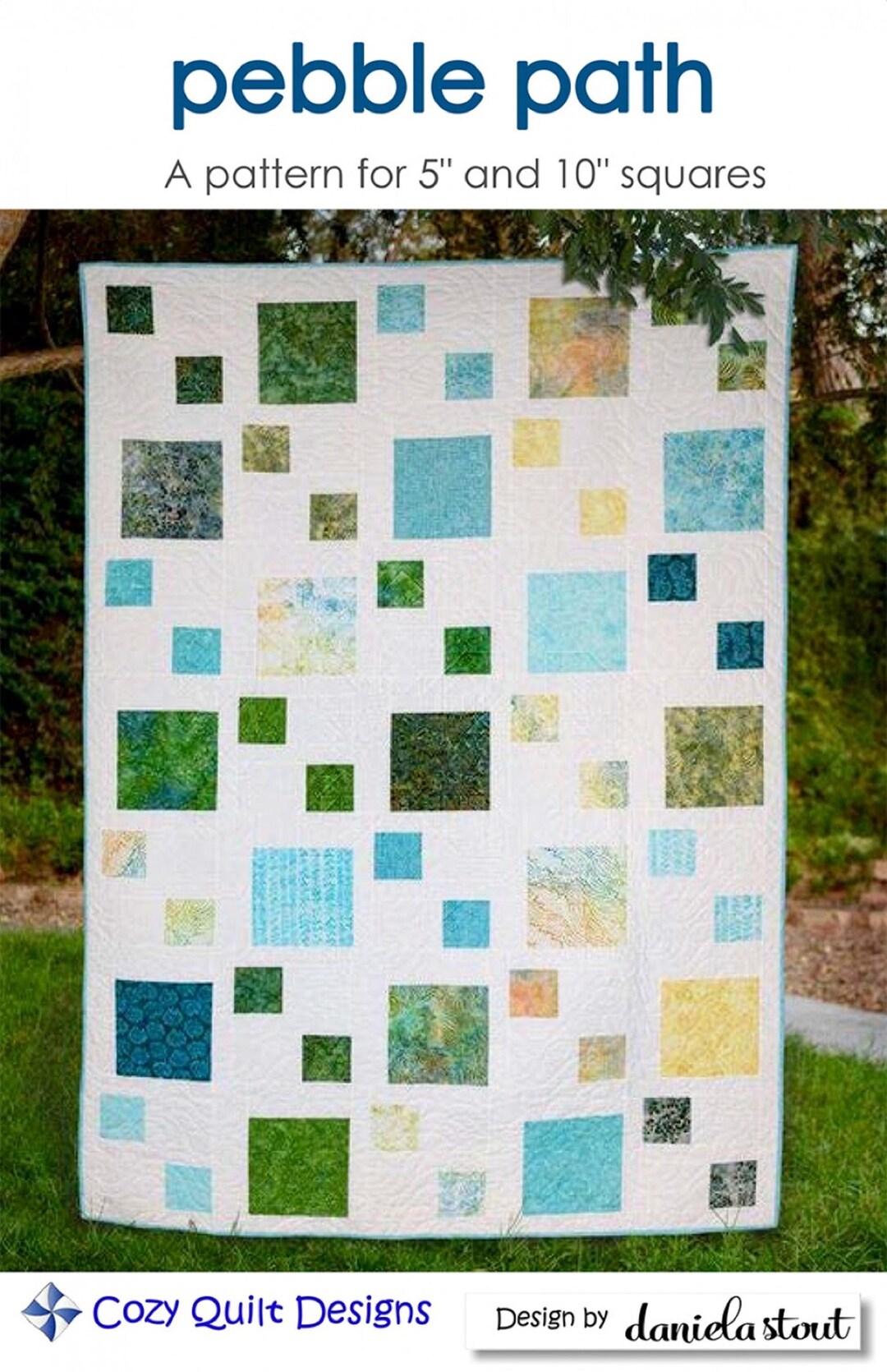 Pebble Path Quilt Pattern-cozy Quilt Designs-pattern for 5" & !0 ...